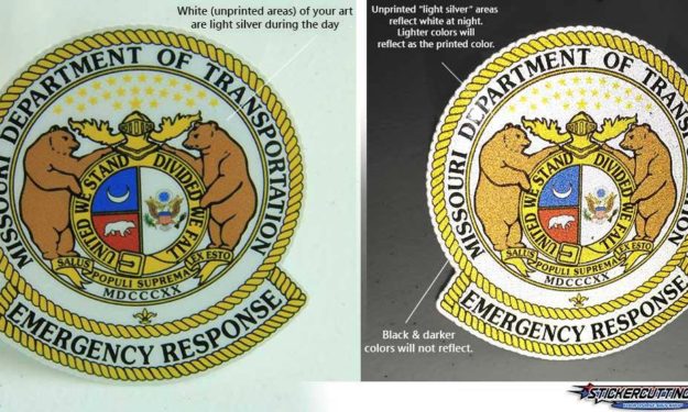 Custom Reflective Stickers | Reflective Decals | Any Shape & Size