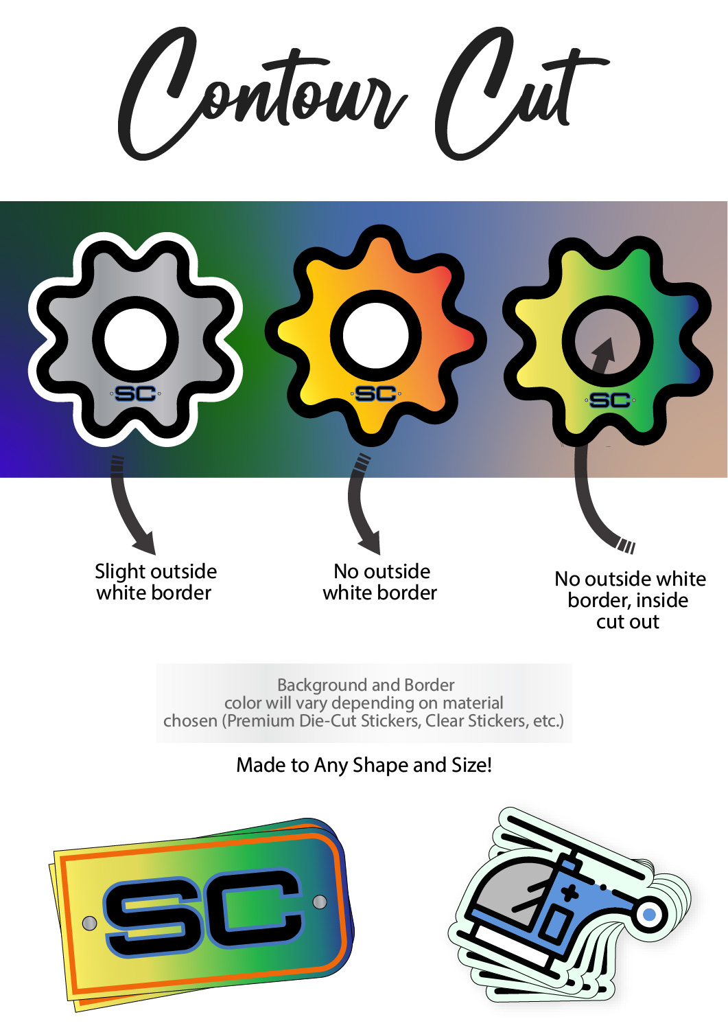 Custom Large Format Stickers - Custom Sign Decals - Large Vinyl Labels