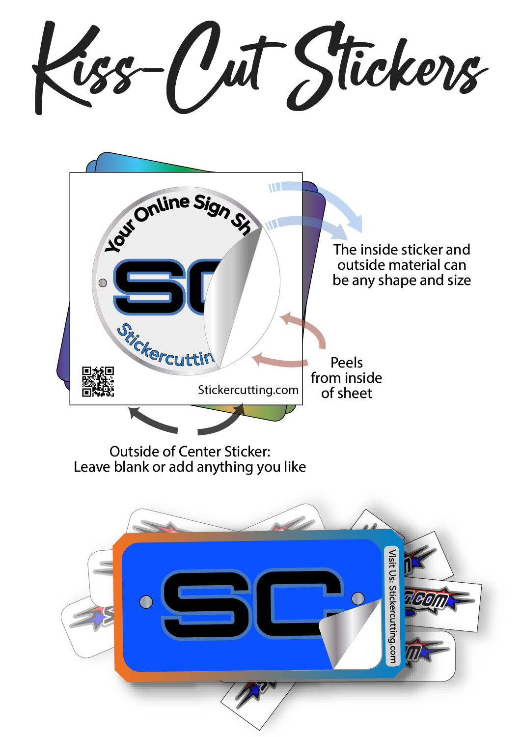 Custom Large Format Stickers - Custom Sign Decals - Large Vinyl Labels