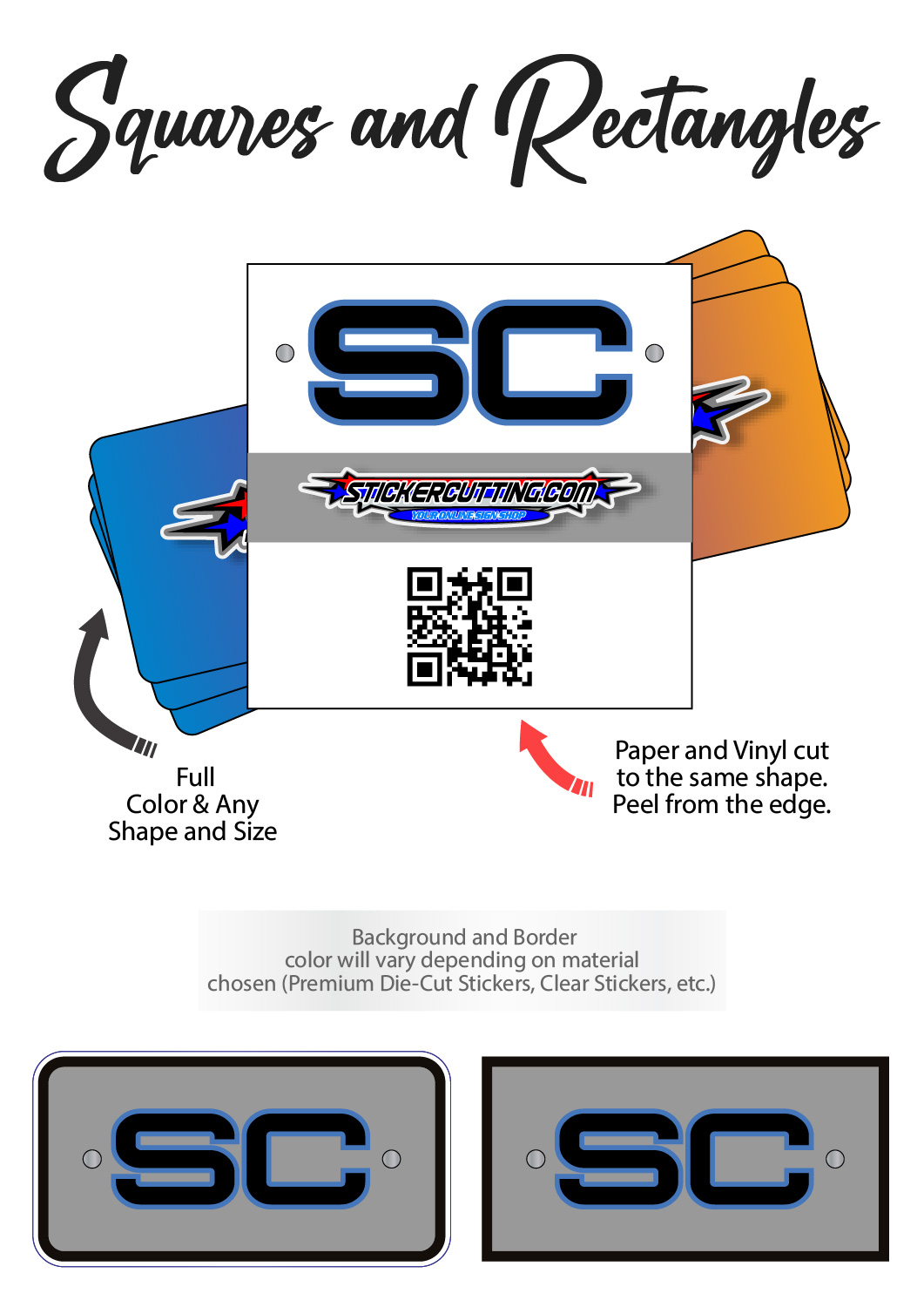 Custom Large Format Stickers - Custom Sign Decals - Large Vinyl Labels