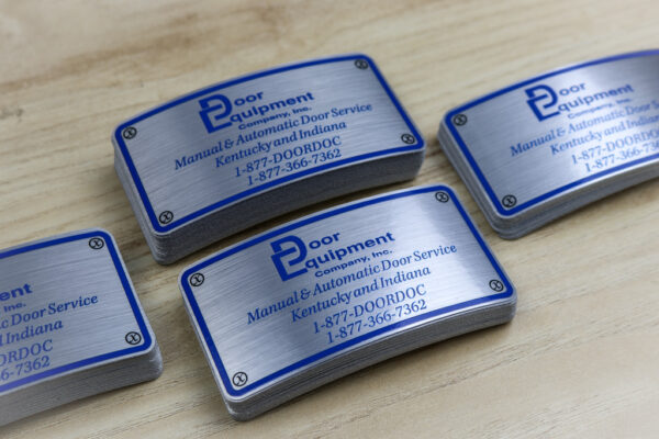 Brushed Aluminum Stickers | Metallic Labels | Decals | Order 25 to 5000+